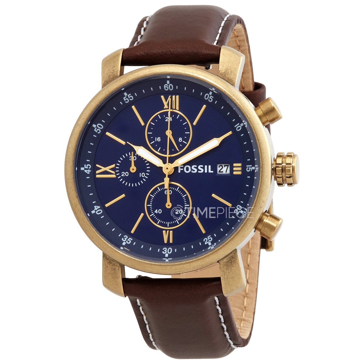 Fossil Rhett Chronograph Quartz Blue Dial Mens Watch BQ2099