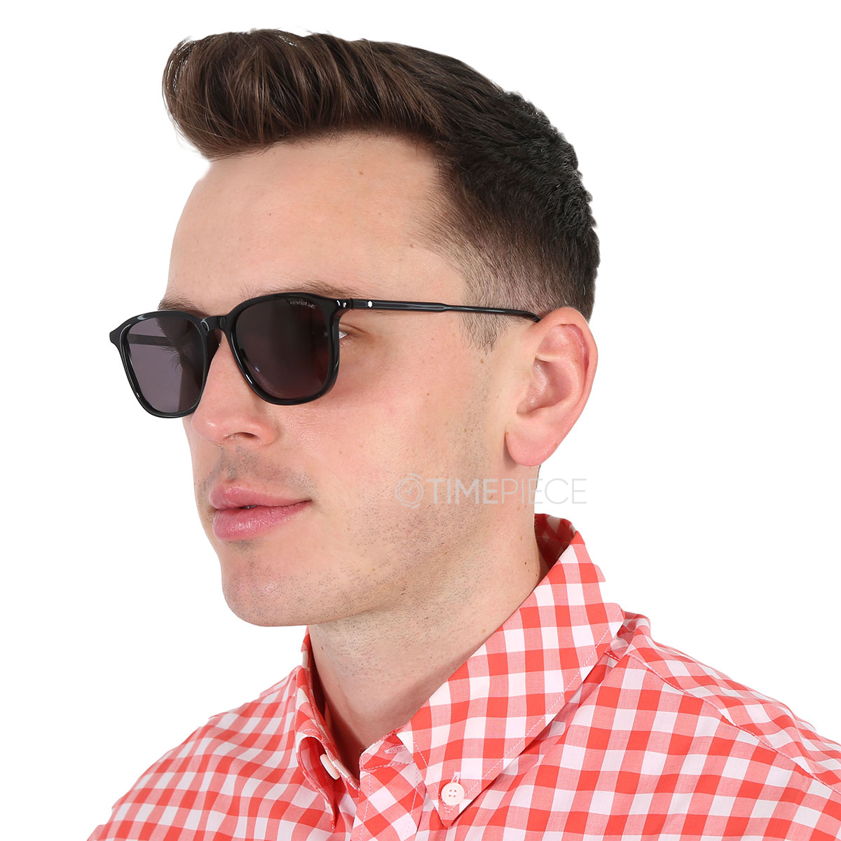 Montblanc Grey Square Mens Sunglasses MB0082S-00153