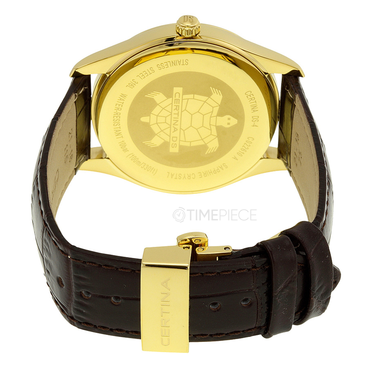 Certina DS-4 Quartz Grey Dial Brown Leather Mens Watch C022.610.36.081.00