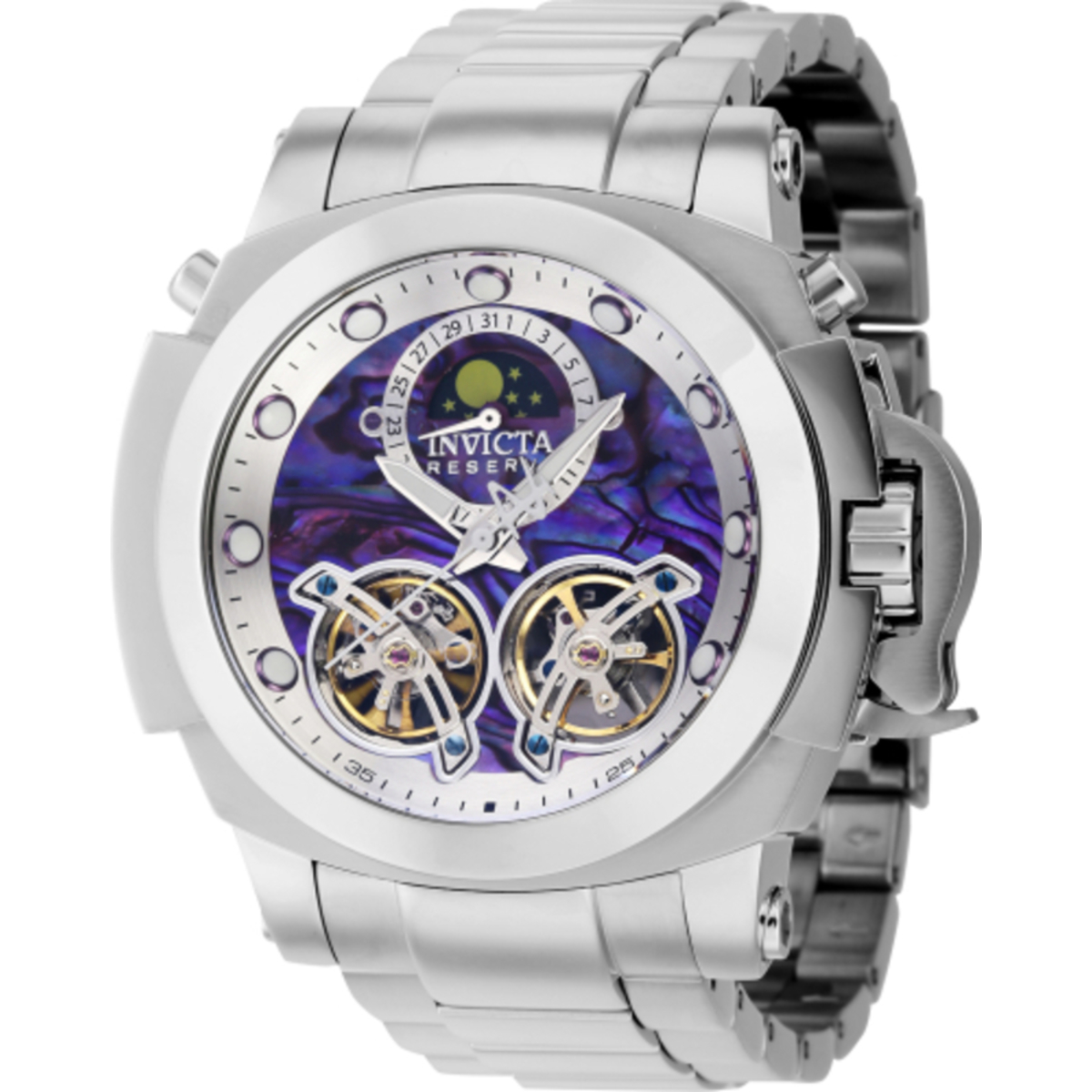 Invicta Reserve Man of War Automatic Moon Phase Mens Watch 39574