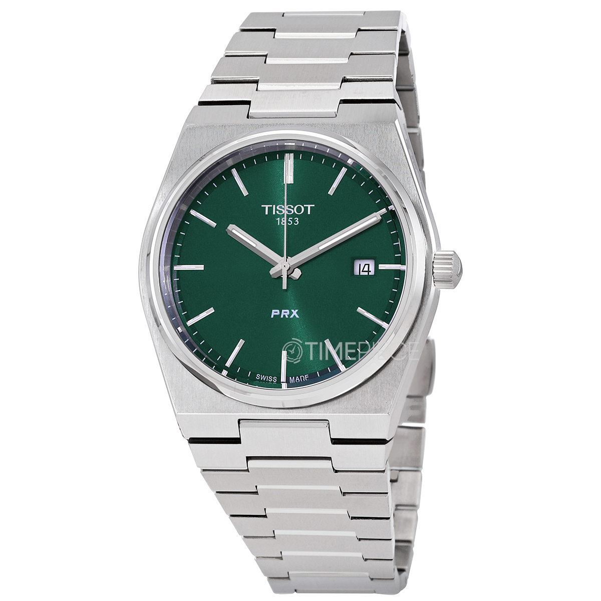 Tissot PRX T-Classic Quartz Green Dial Mens Watch T1374101109100