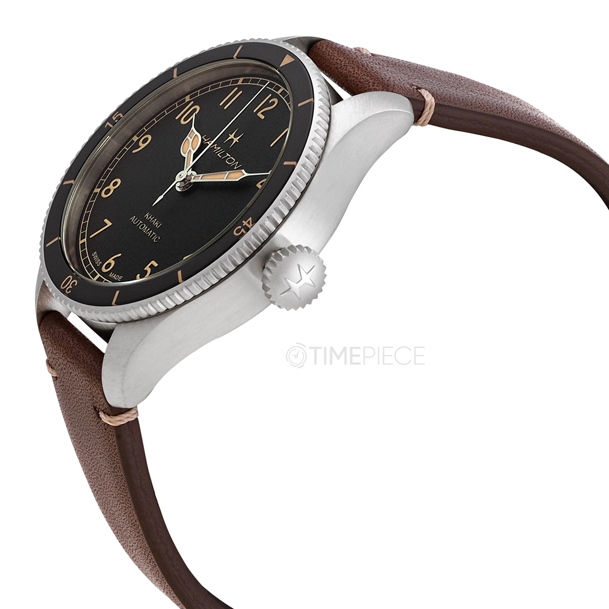 Hamilton Khaki Aviation Pioneer Automatic Black Dial Mens Watch H76205530