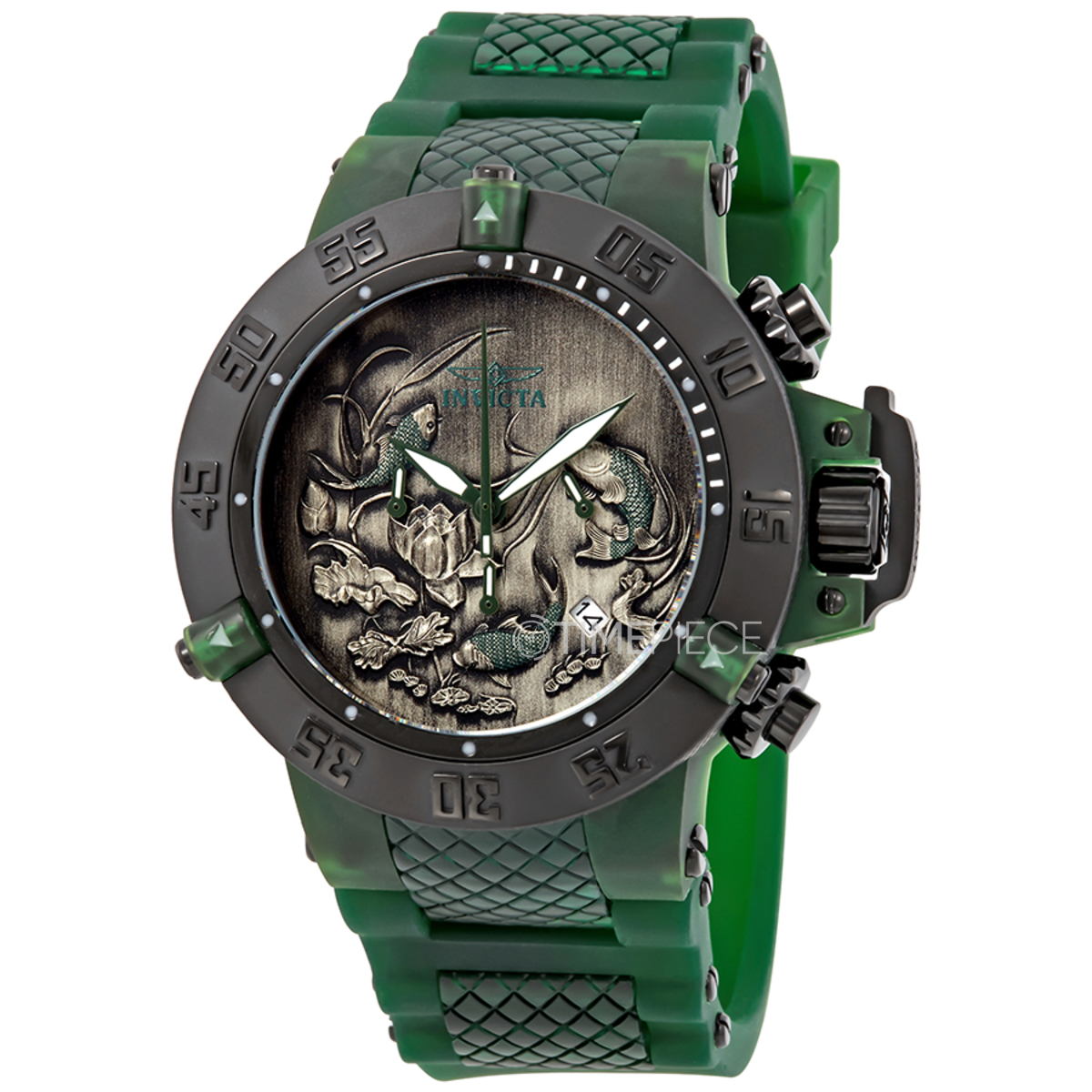 Invicta Subaqua Koi Fish Chronograph Black (Koi Fish) Dial Mens Watch 26563