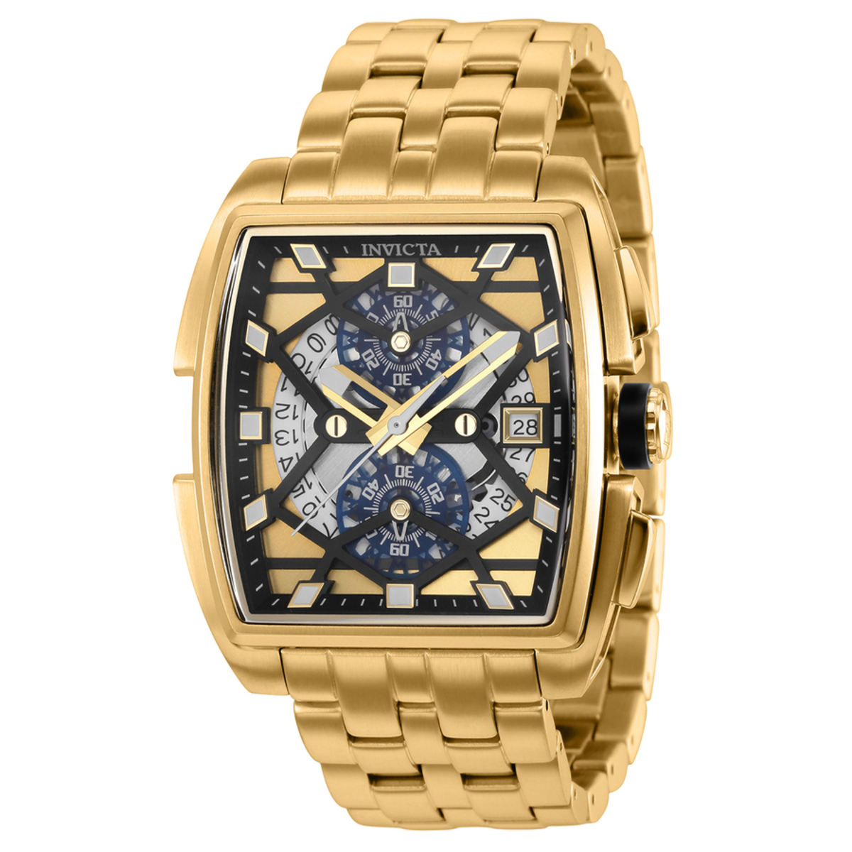Invicta Speedway Chronograph Quartz Gold Dial Mens Watch 35446