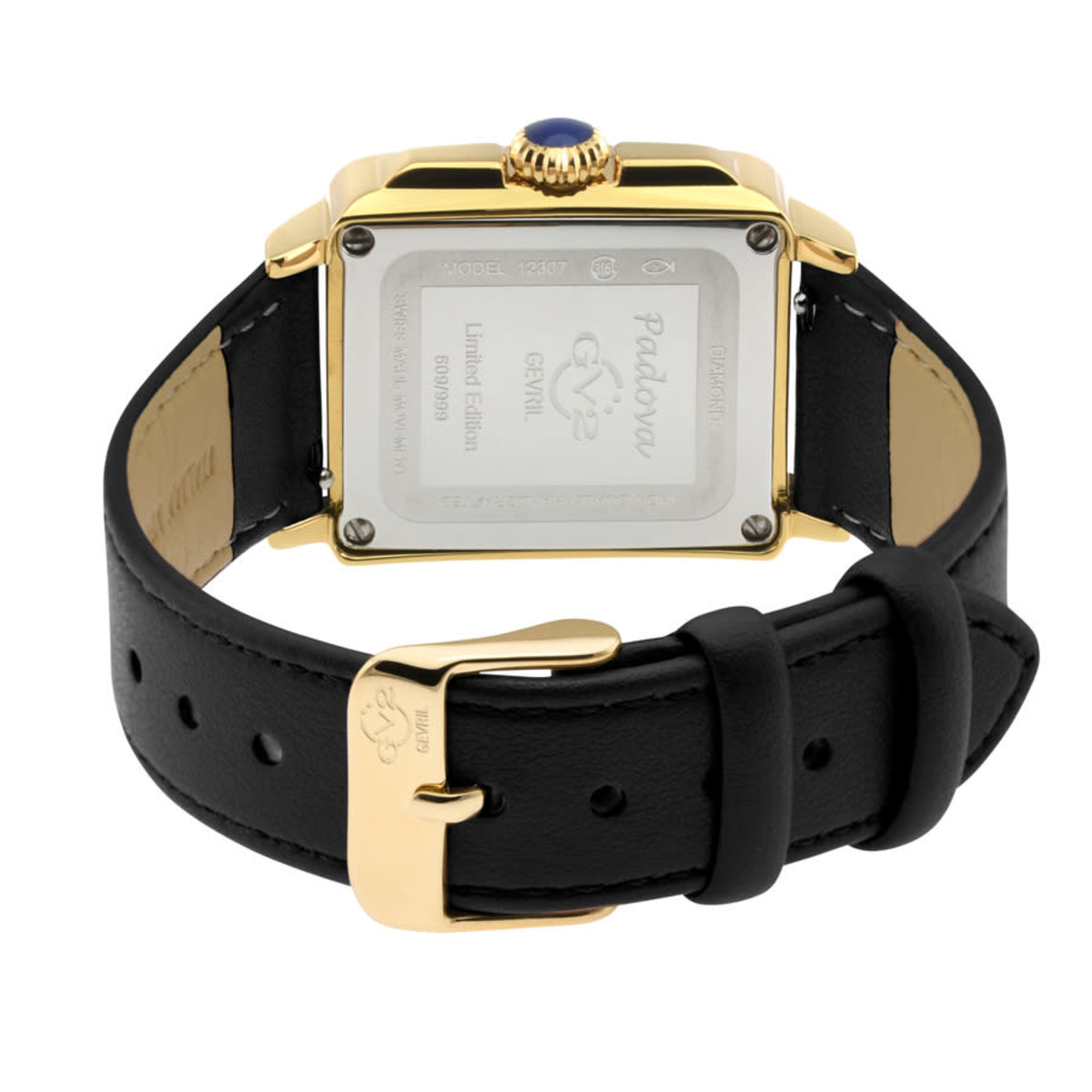 GV2 by Gevril Padova Vegan Diamond Mother of Pearl Dial Ladies Watch ...