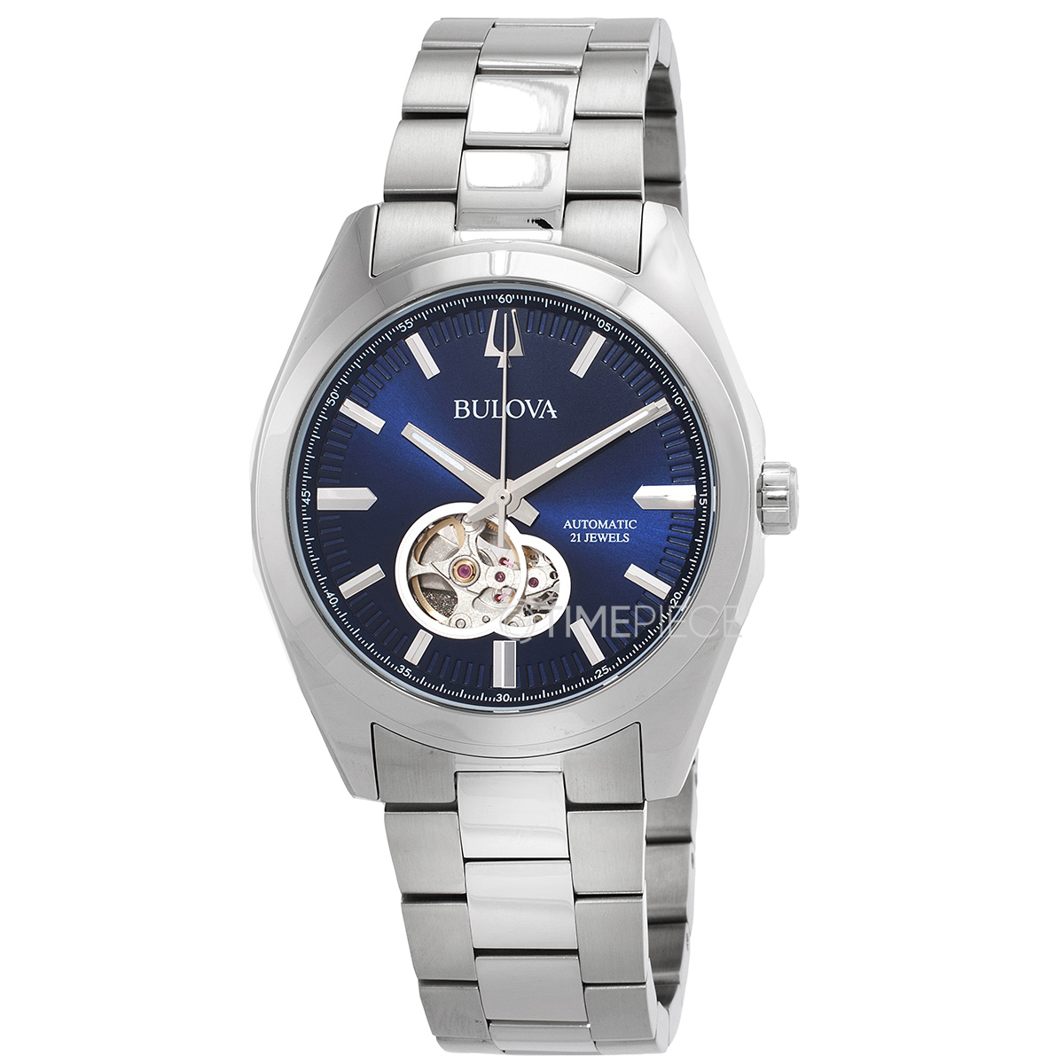 Bulova Surveyor Automatic Blue Dial Mens Watch 96A275