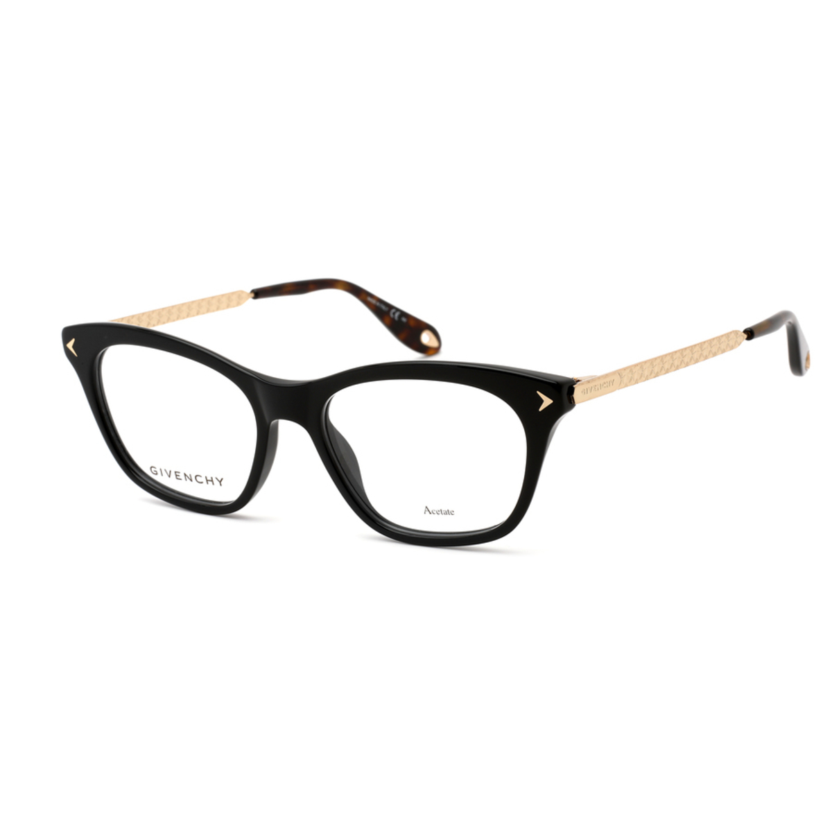 Givenchy Unisex Black Rectangular Eyeglass Frames Gv008108070050
