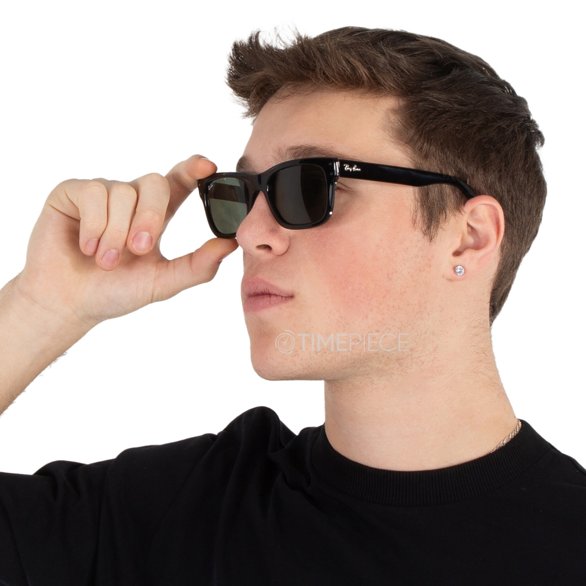 Ray Ban Burbank Green Rectangular Mens Sunglasses RB2283 901/31 55