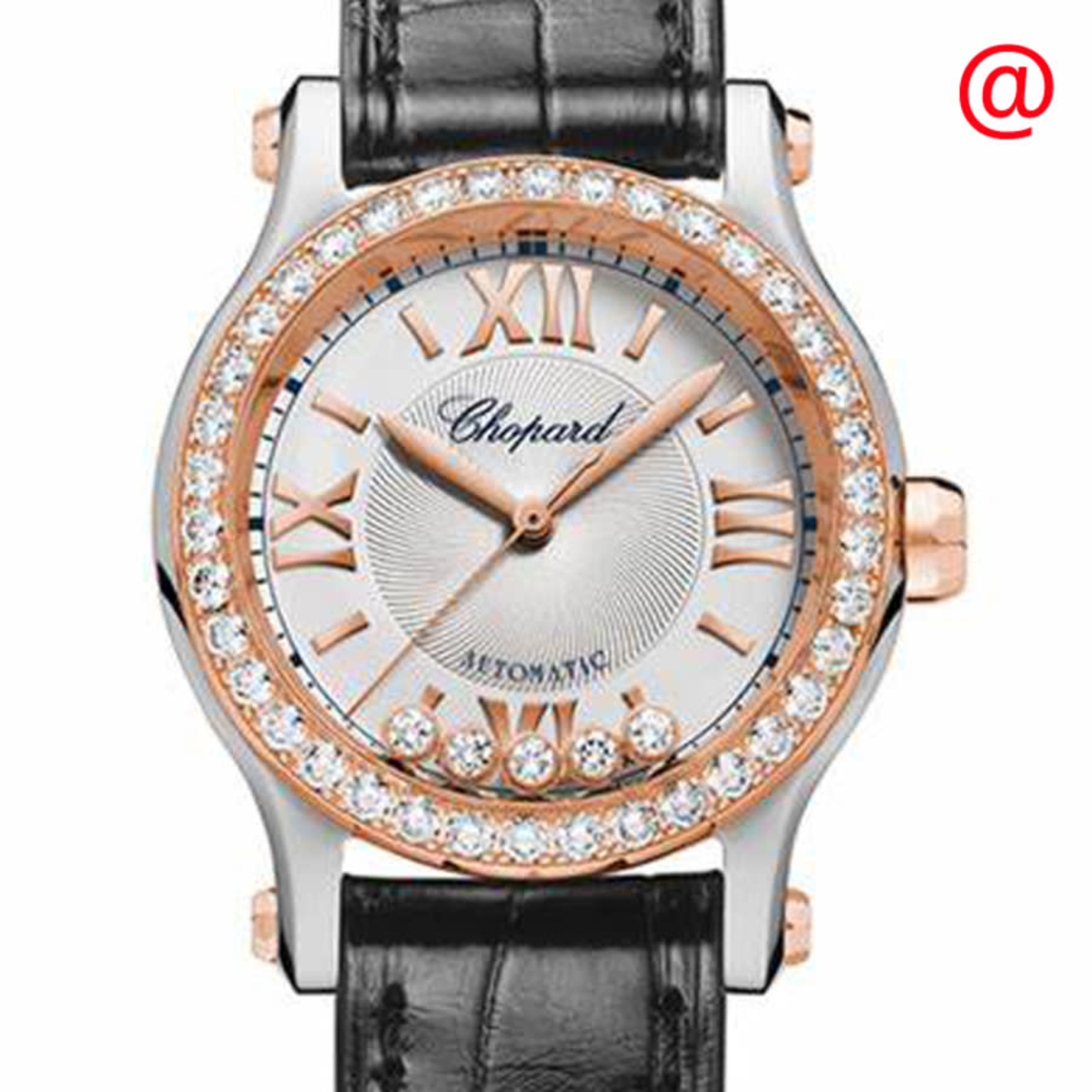 Chopard Happy Sport Automatic Chronometer Diamond Silver Dial Ladies ...