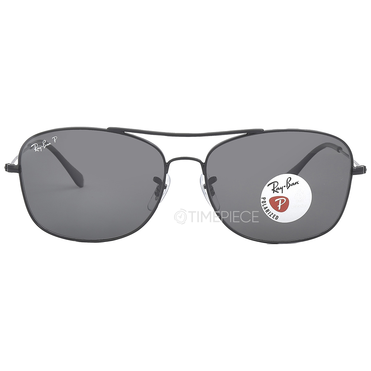 Ray Ban Polarized Grey Square Unisex Sunglasses RB3799 002/48 57