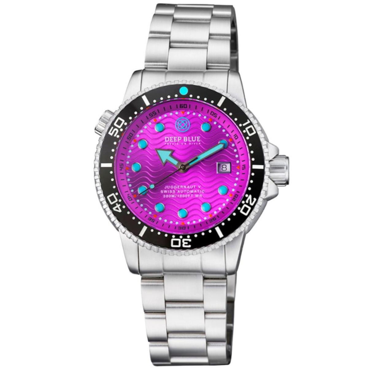 Deep Blue Juggernaut V Automatic Purple Dial Mens Watch ...