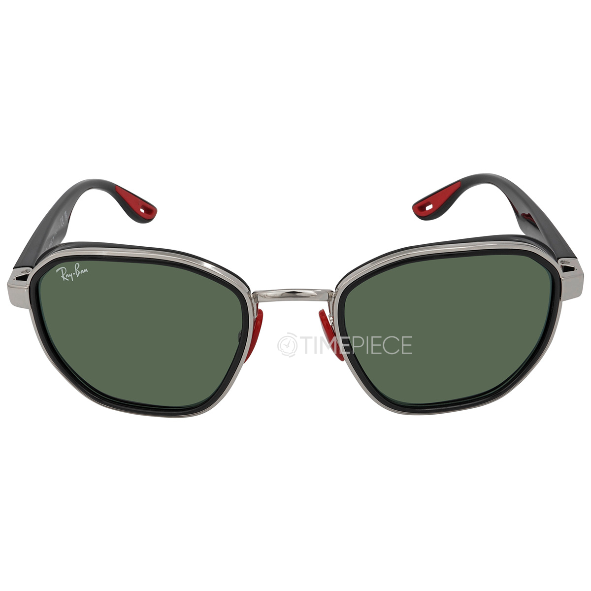 Ray Ban Scuderia Ferrari Green Geometric Unisex Sunglasses RB3674M ...
