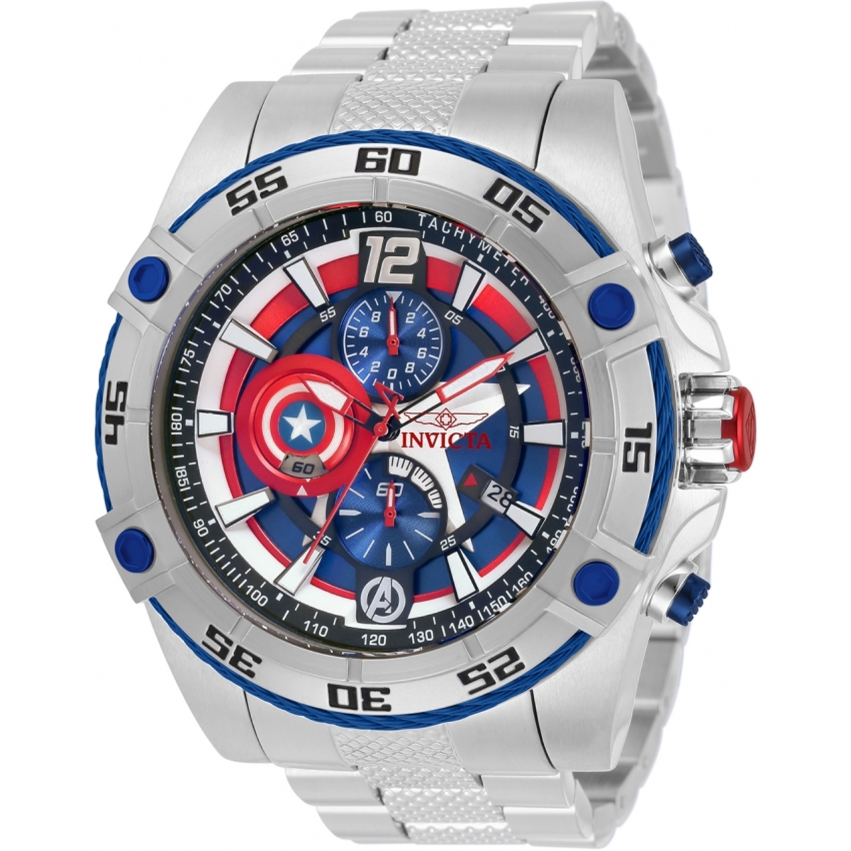 Invicta Marvel Captain America Chronograph Quartz Mens Watch 32501