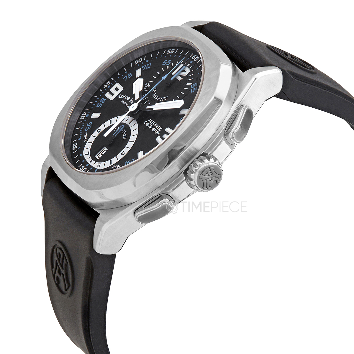 Armand Nicolet JH9 Chronograph Automatic Black Dial Mens Watch A668HAA ...