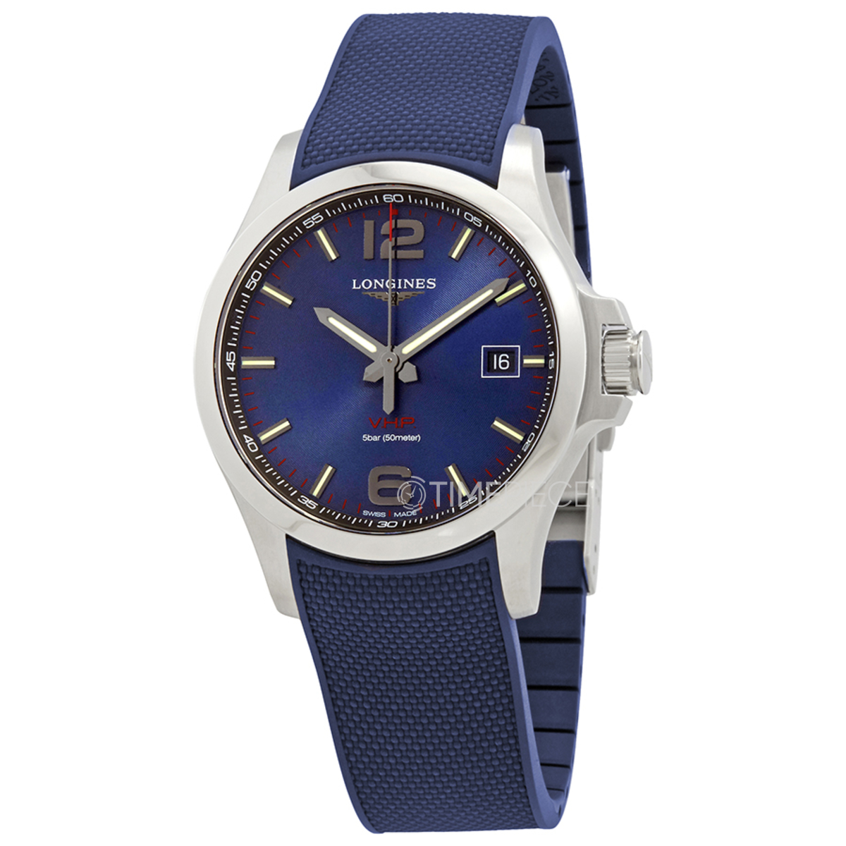 Longines Conquest V.H.P. Perpetual Quartz Blue Dial Mens Watch L37264969
