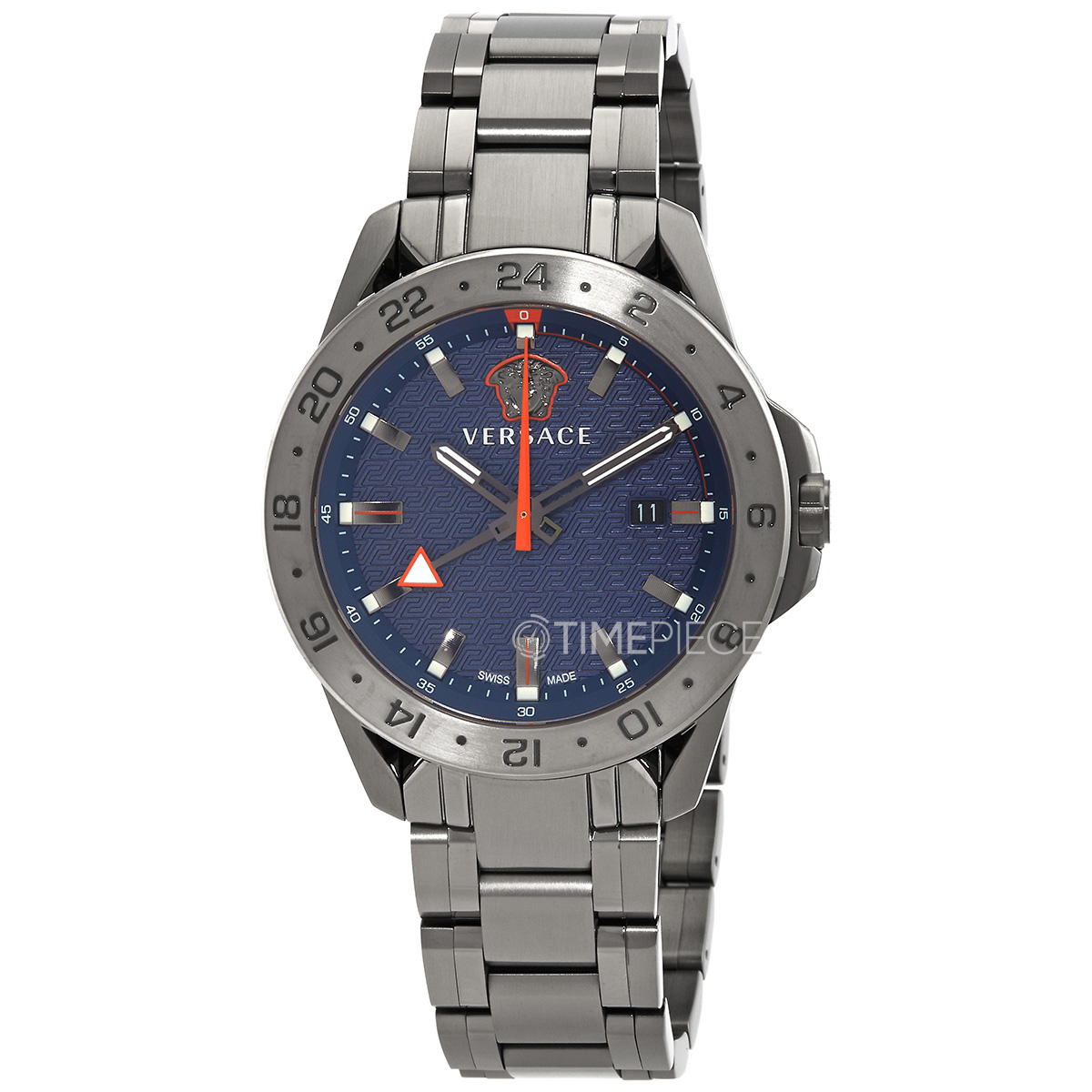 Versace Sport Tech GMT Quartz Blue Dial Mens Watch VE2W00422
