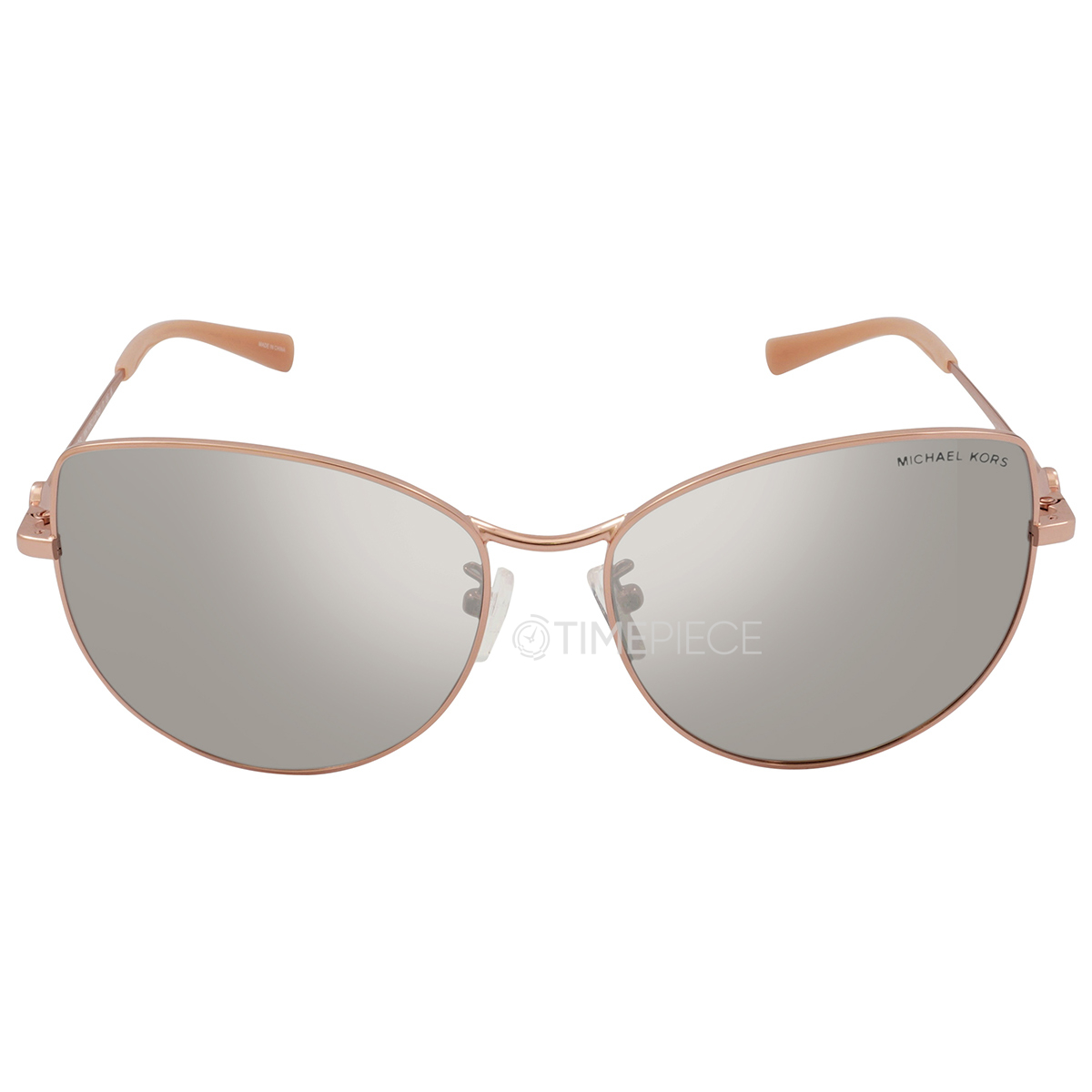 Michael Kors Silver Mirrored Cat Eye Ladies Sunglasses MK1062-11086G-58