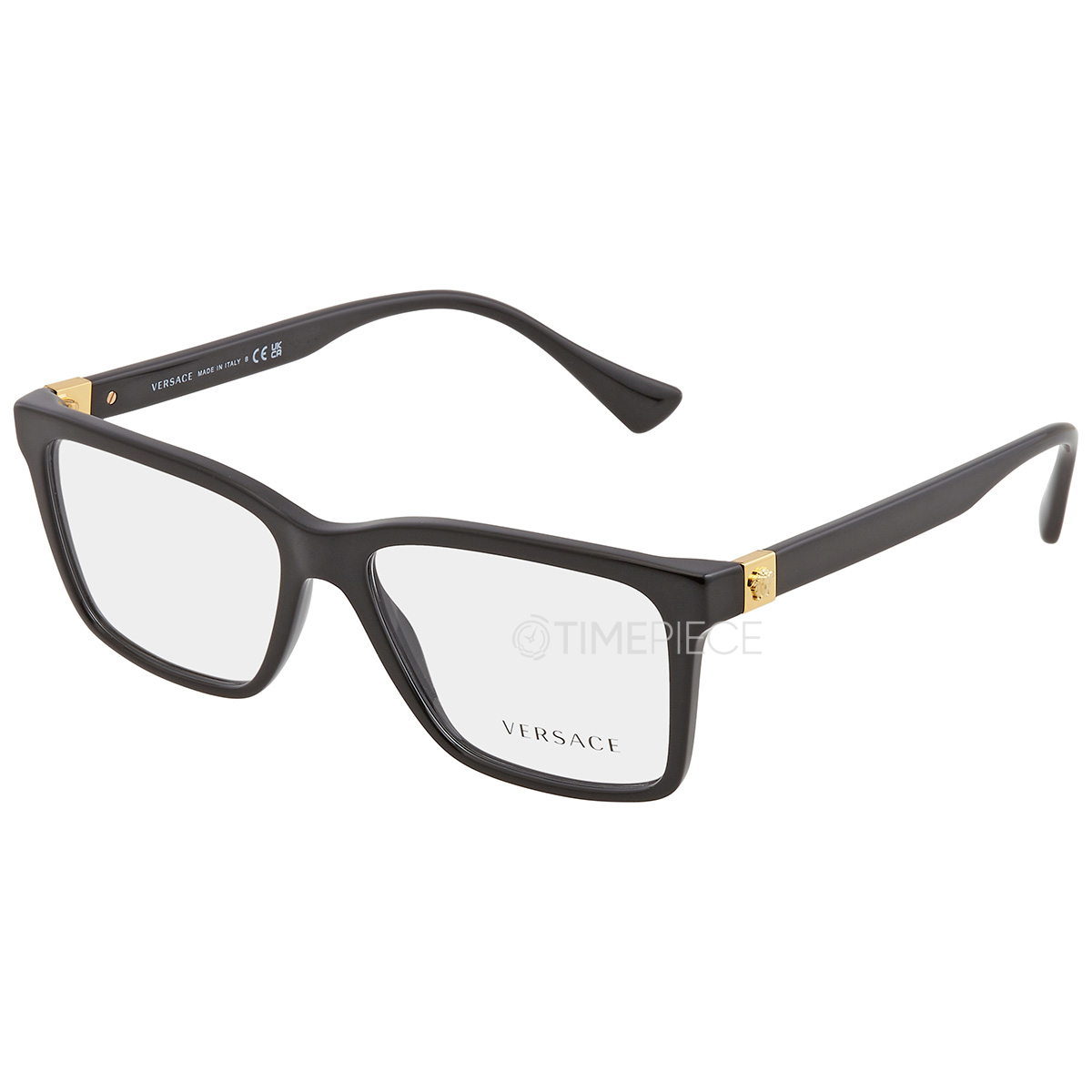 Versace Demo Rectangular Mens Eyeglasses VE3328 GB1 56