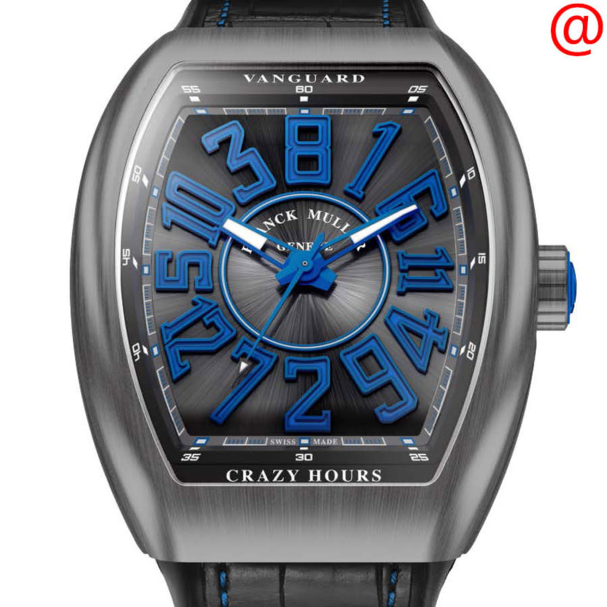 Franck Muller Vanguard Crazy Hours Automatic Black Dial Mens Watch ...