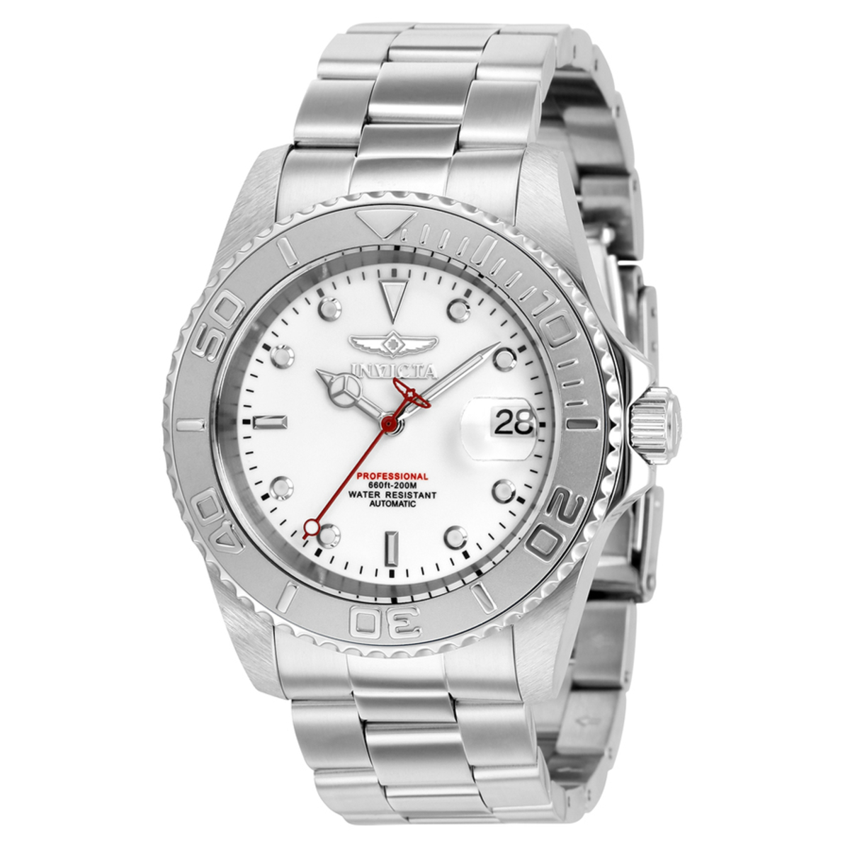 Invicta Pro Diver Automatic White Dial Mens Watch 36744