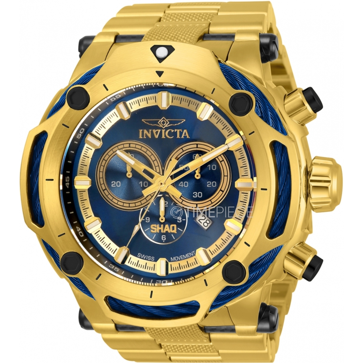 Invicta SHAQ Chronograph Quartz Blue Dial Mens Watch 33660