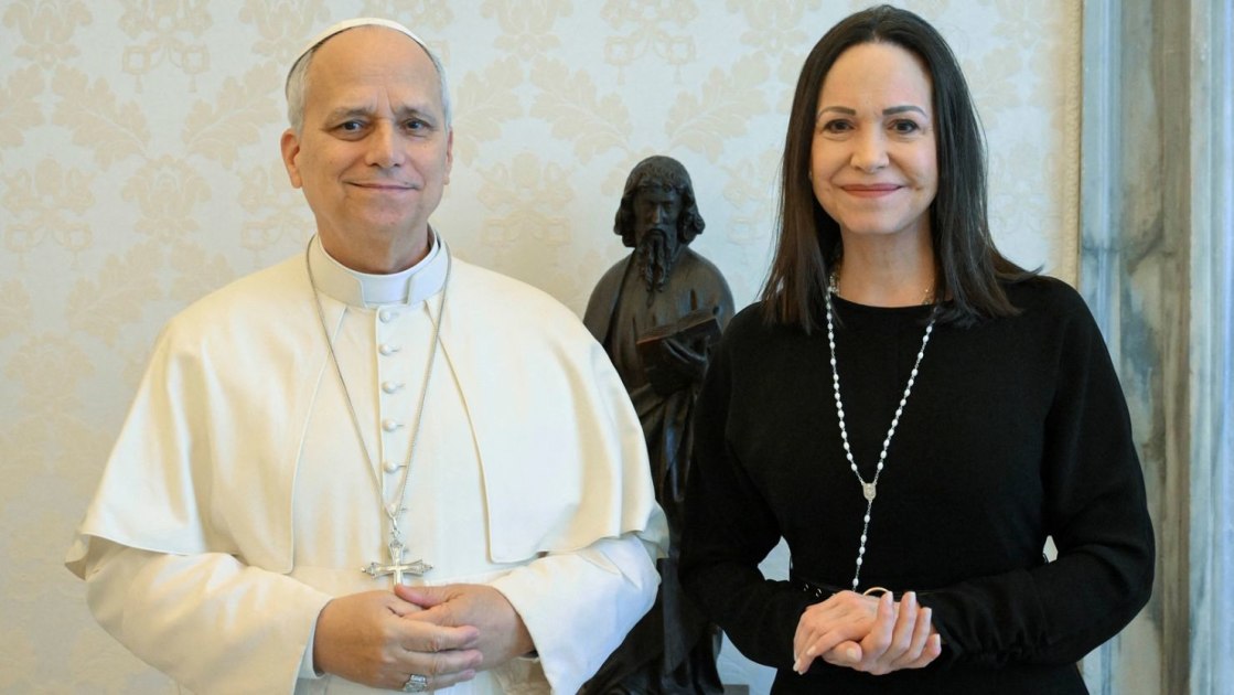 Sorpresa por la visita de María Corina Machado al papa León XIV ...