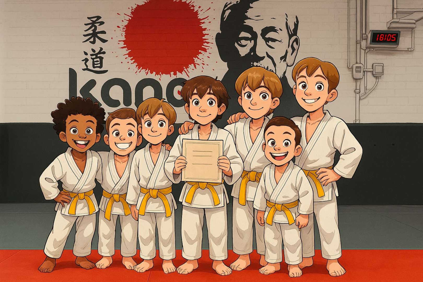 The Kano Tournai Dojo Awarded With the Green Dojo Kiai Certificate ...