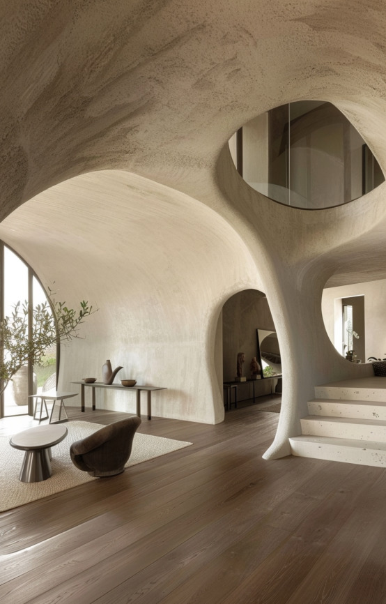 Escape to another world: Monotonous home designs with enchanting curves