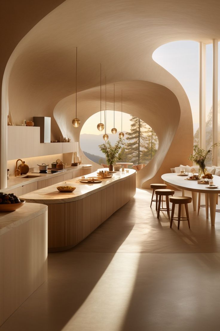 Escape to another world: Monotonous home designs with enchanting curves