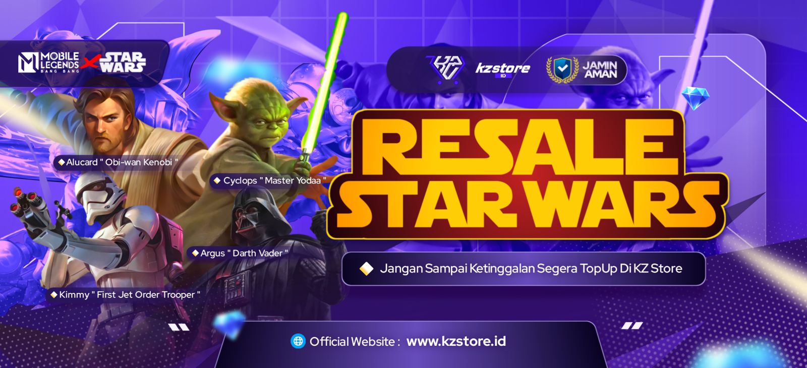 KZ STORE - Top Up Game Termurah Top Up Game Tercepat Top Up Andalan Kamu