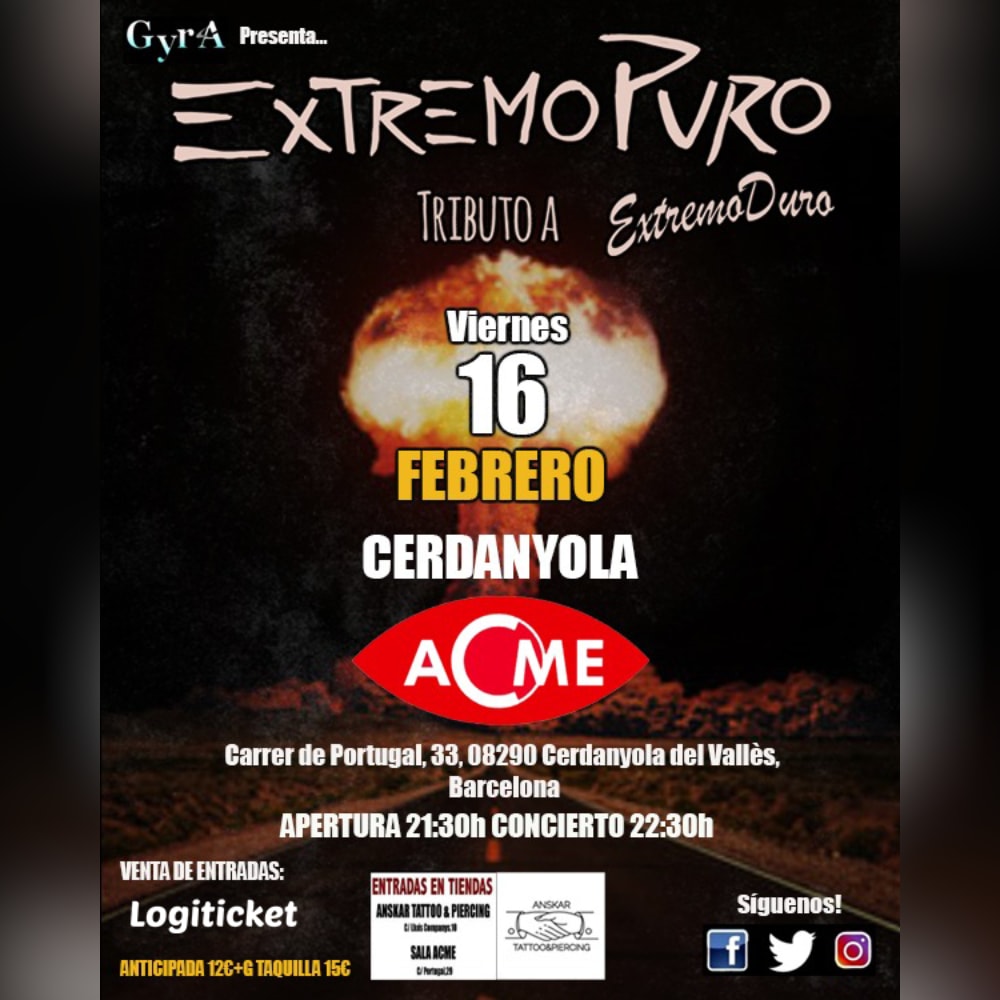 Extremopuro Tributo A Extremoduro En Cerdanyola