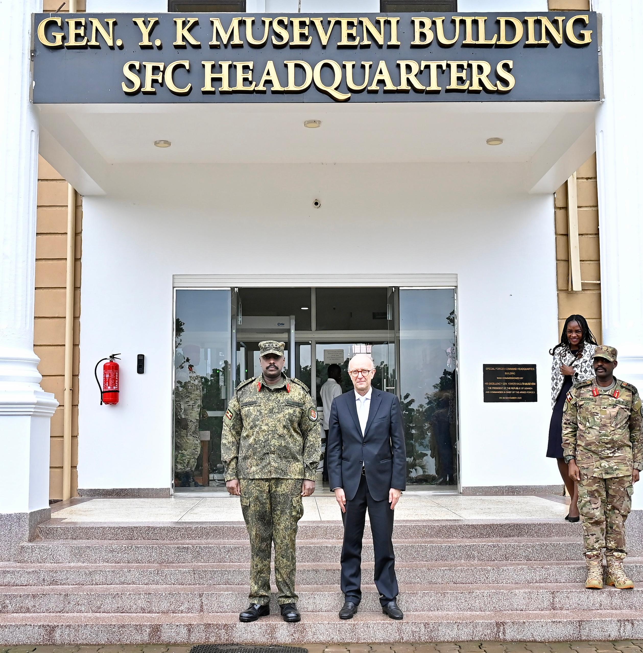 Gen Muhoozi Kainerugaba Meets New Italian Ambassador To Uganda