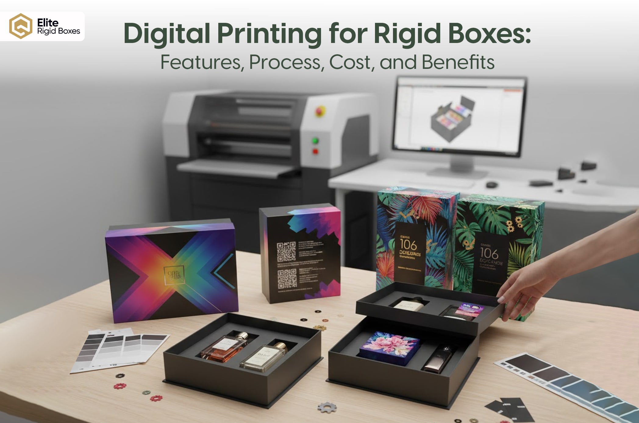 Digital Printing for Rigid Boxes: Features, Process, Cost, and Benefits