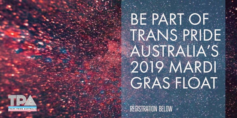 myGnews | TRANS PRIDE AUSTRALIA MARDI GRAS FLOAT