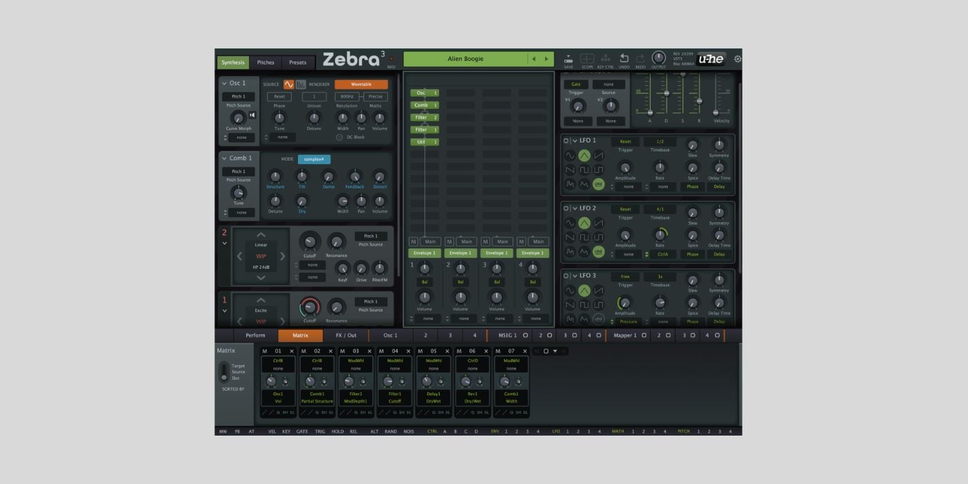 u-he Zebra 3 Final Beta: 5 Synthesis Engines, 1,200 Presets — Inside ...