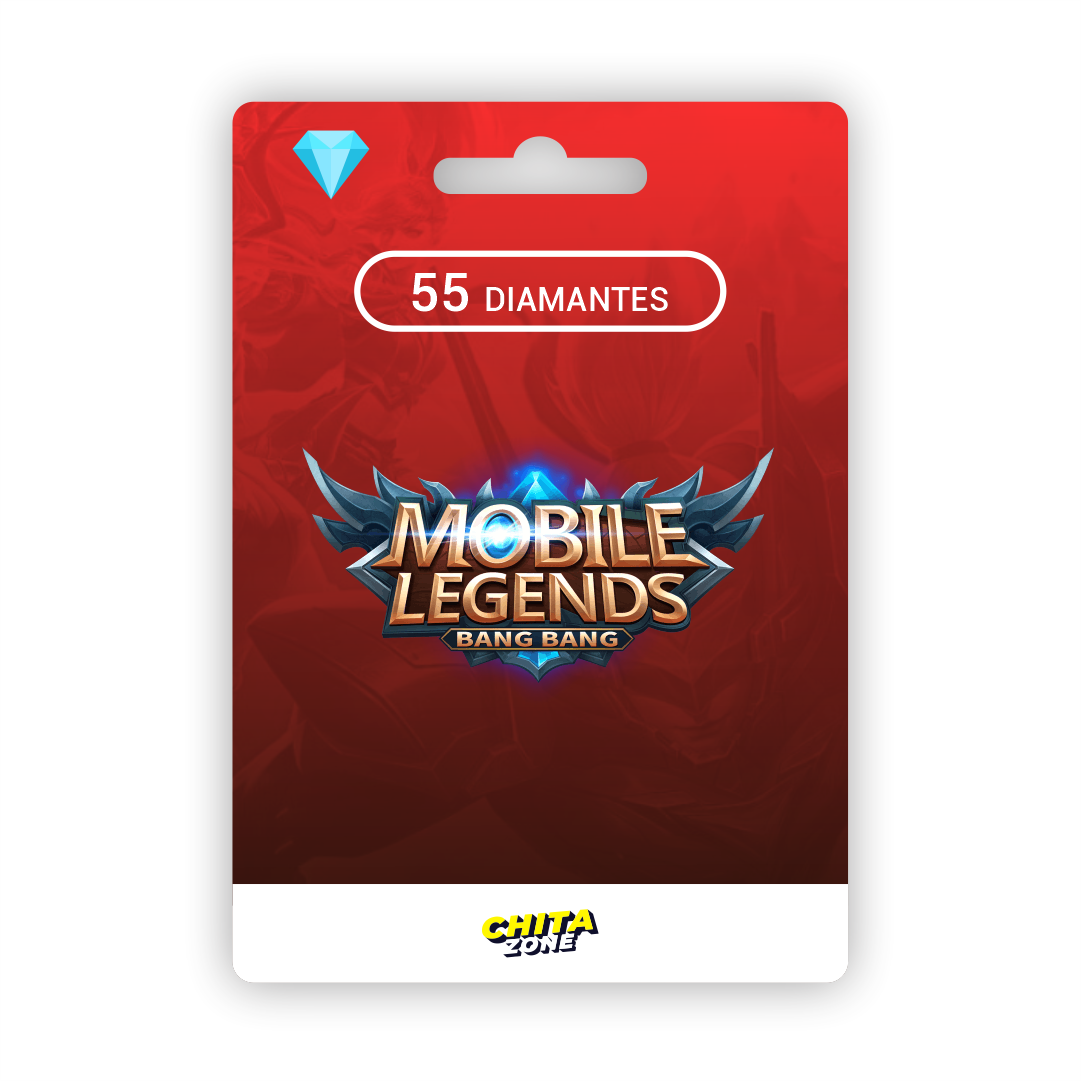 Tarjeta Mobile Legends Gift card 55 diamantes