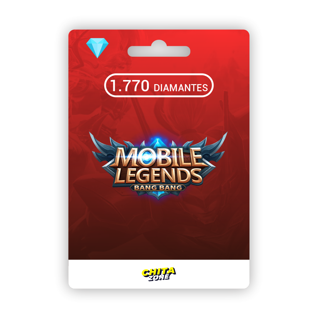 Tarjeta Mobile Legends Gift card 1.770 diamantes