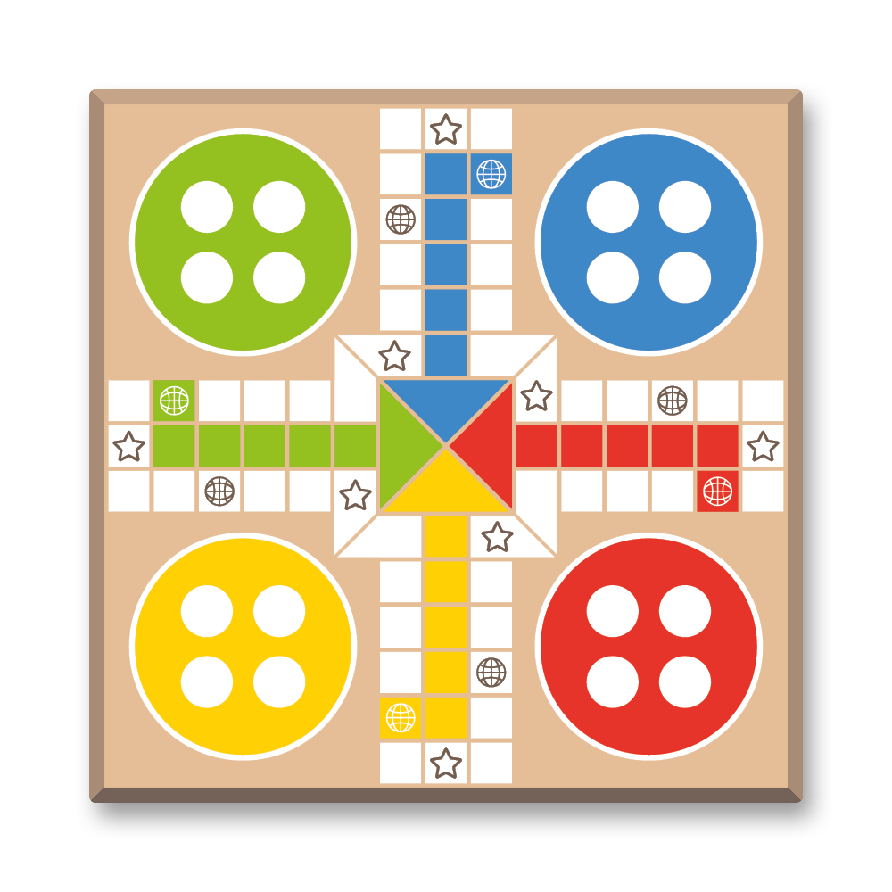 Ludo på gulvfolie | EXAKT