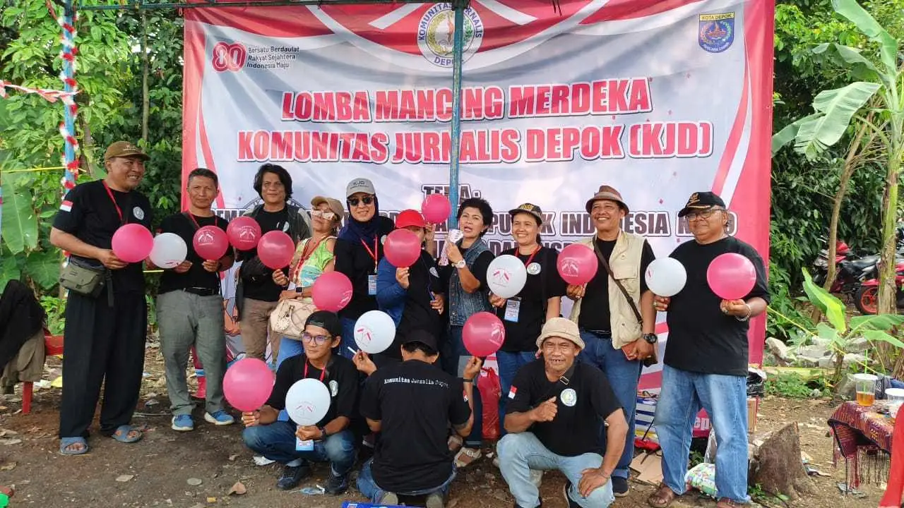 Rayakan HUT RI ke-80, Komunitas Jurnalis Depok Gelar “Lomba Mancing Merdeka” - DEPOK POS