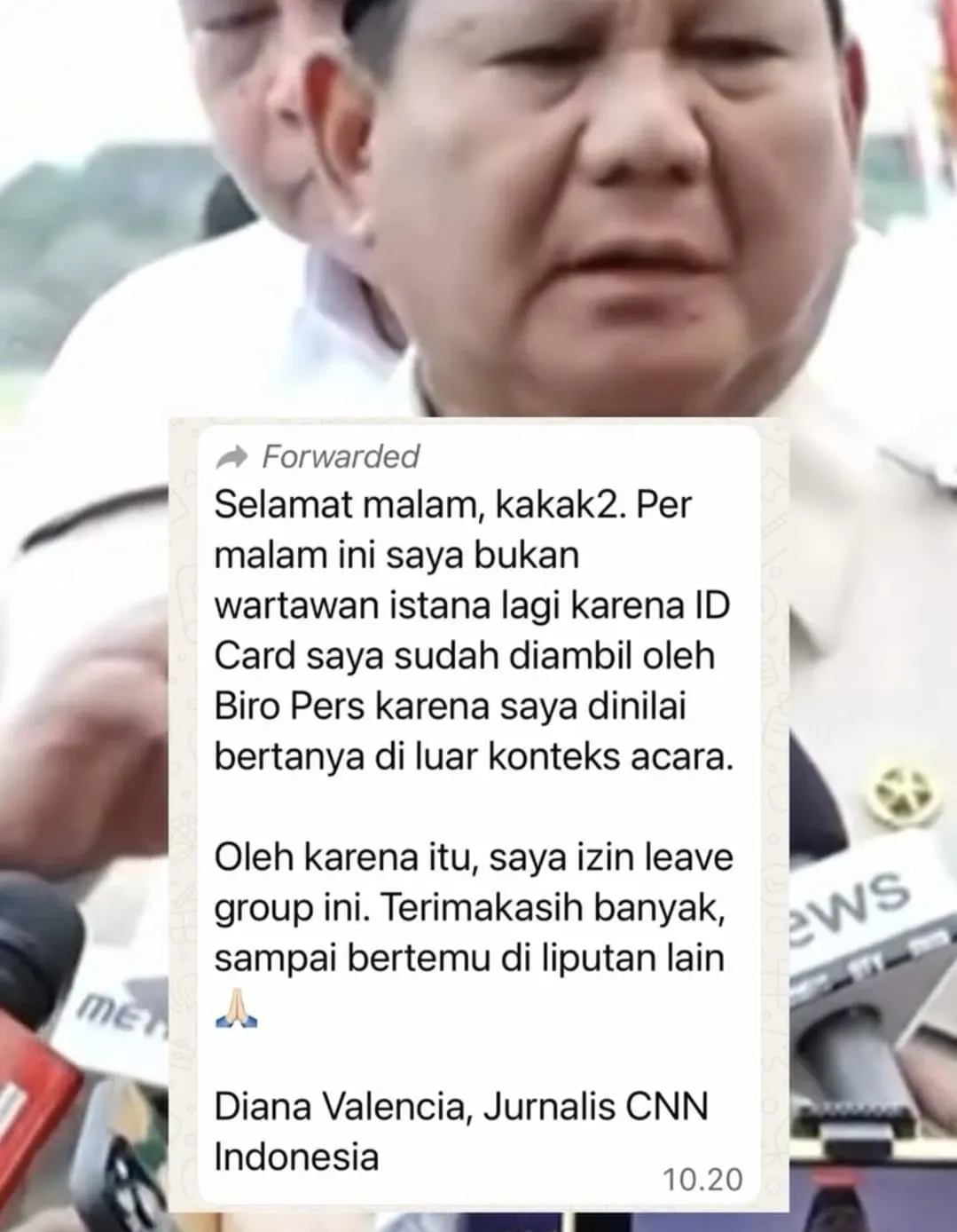 AJI Jakarta dan LBH Pers Kecam Pencabutan Kartu Liputan Jurnalis CNN Indonesia oleh Biro Pers ...