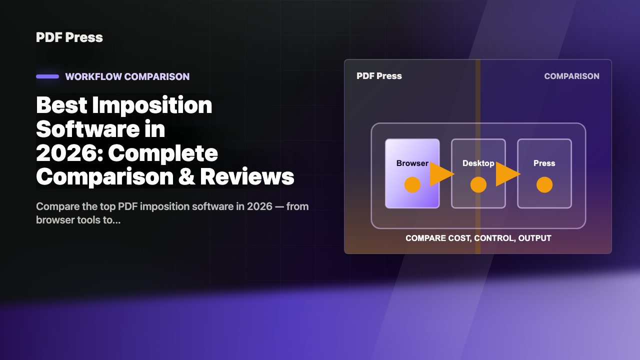 Best Imposition Software for Digital Printing in 2026 | PDF Press Blog