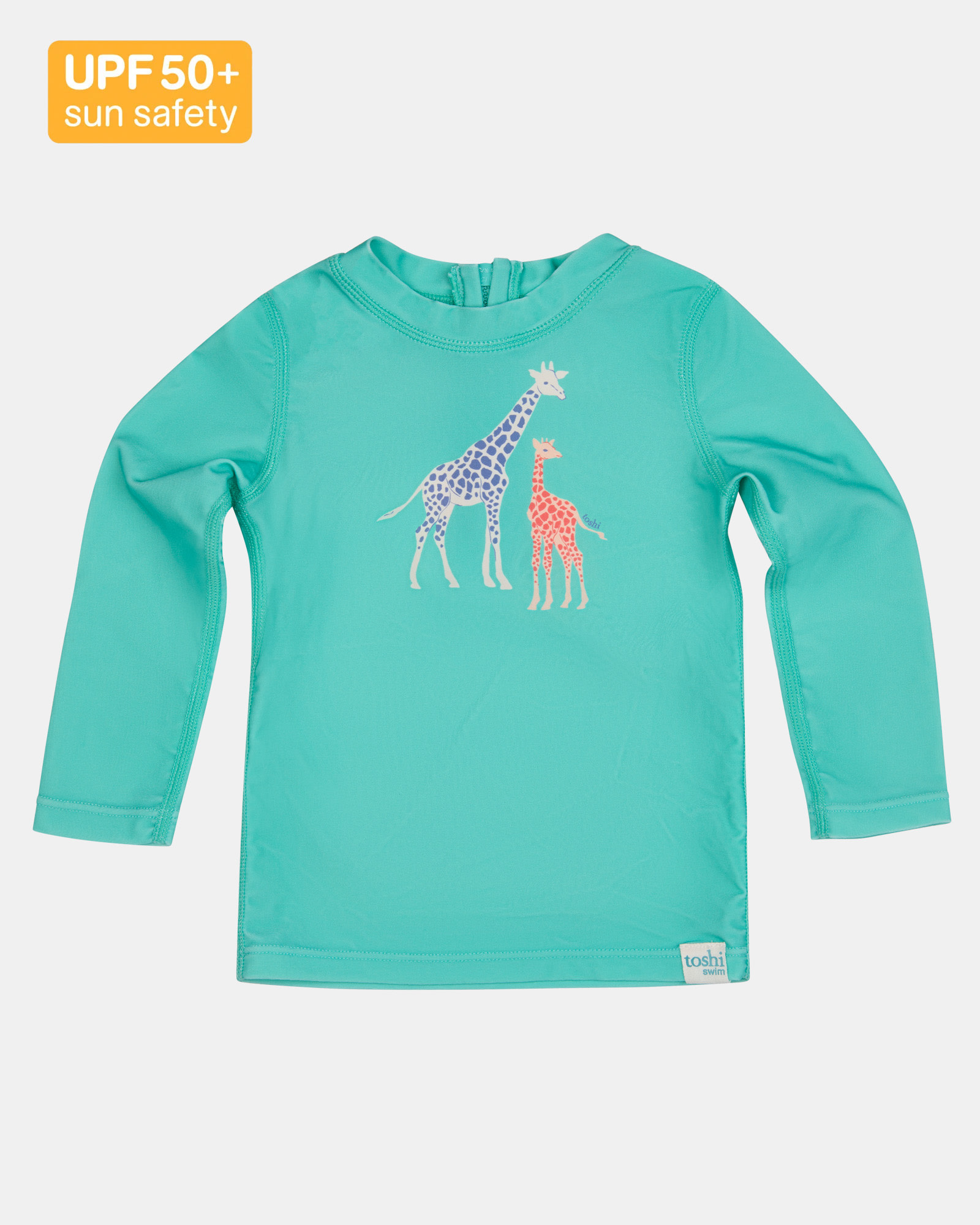 Baby Swim Rashie L/S | Green Animals | UPF 50+ | Toshi - Designed in AU ...