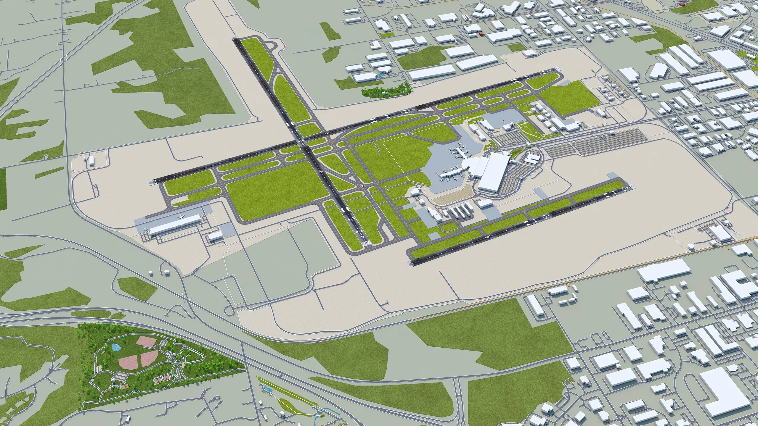 Gerald Ford Airport - FlippedNormals