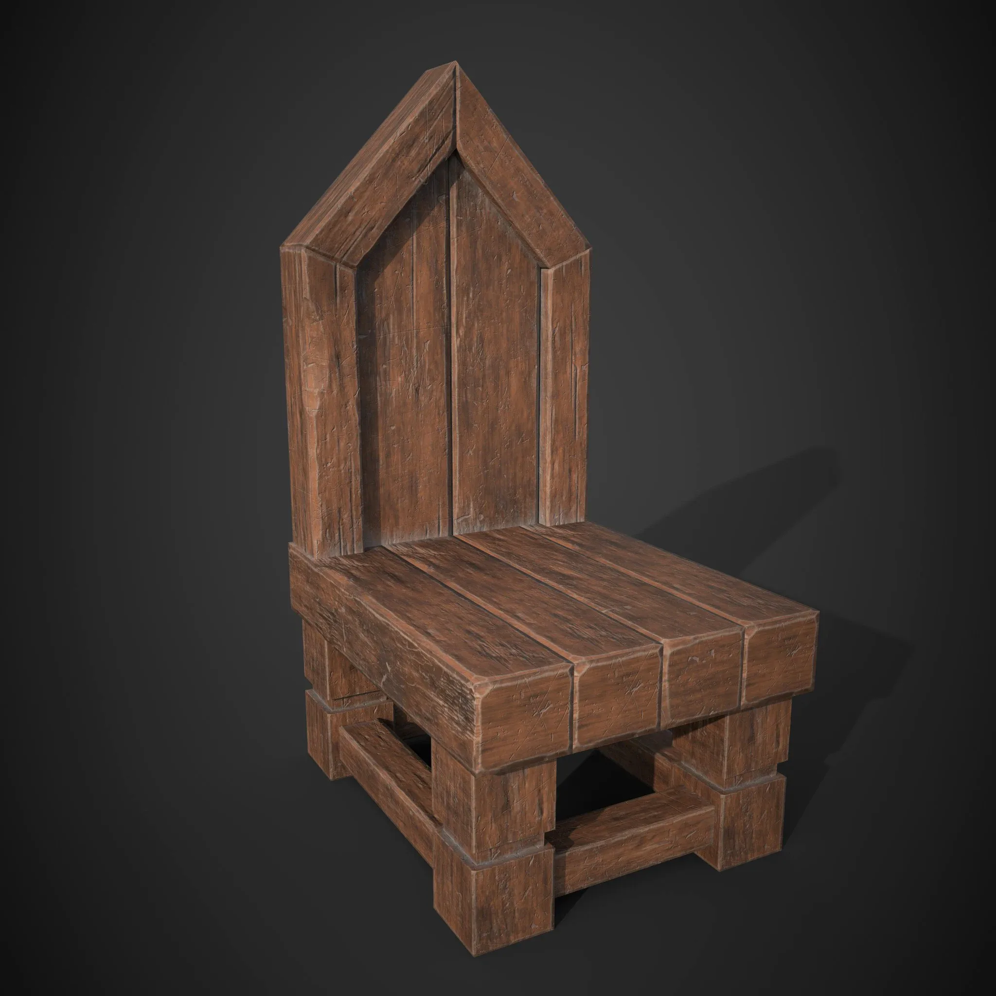 medieval chair game ready - FlippedNormals