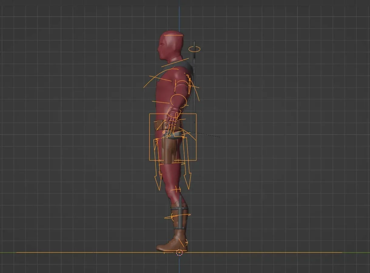 Deadpool Rigged Realtime | GameRess - FlippedNormals
