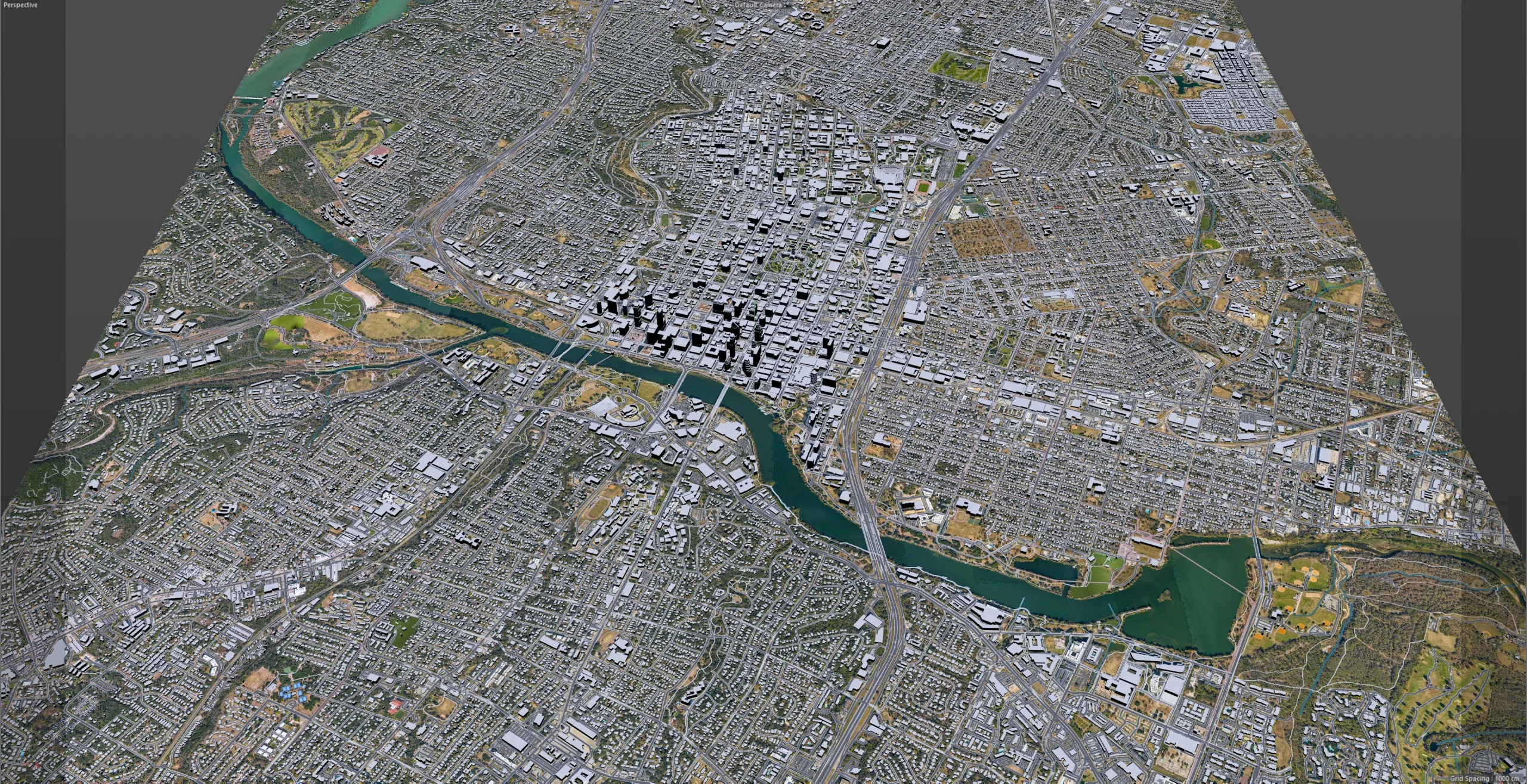 Austin downtown city texas 3d model - FlippedNormals