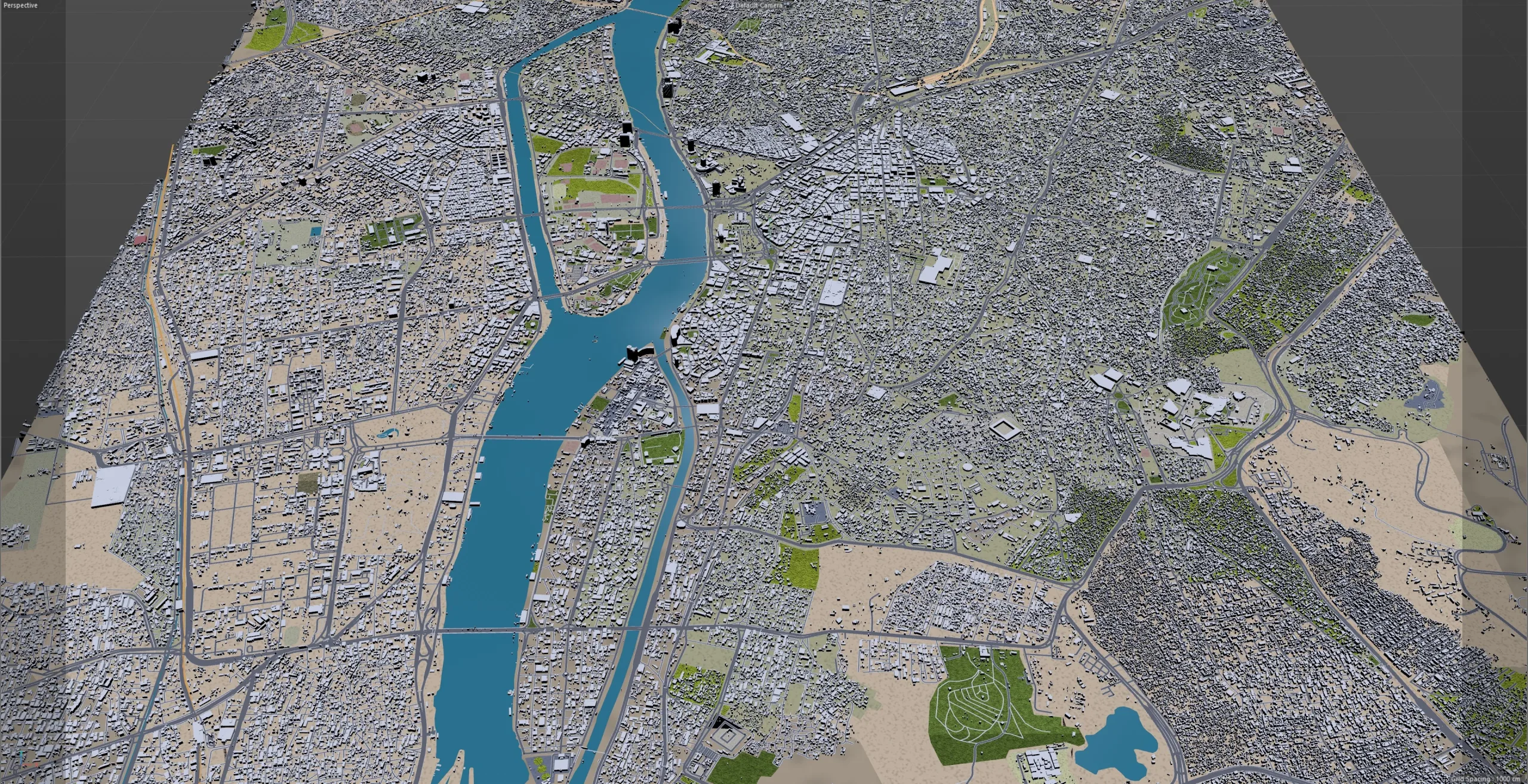 Cairo Downtown City Egypt 3D Model - FlippedNormals