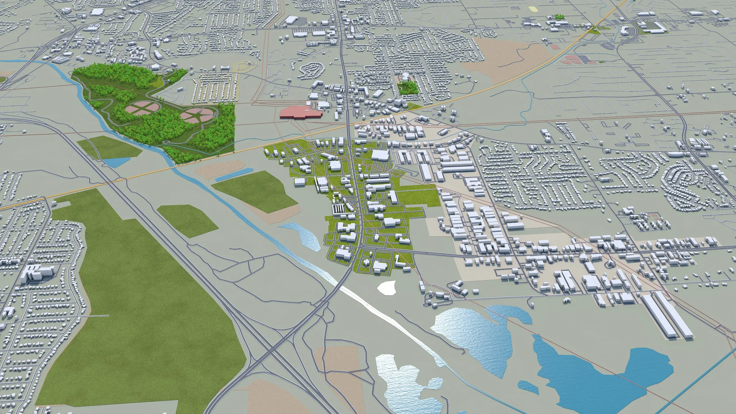 Memphis City Tennessee 3D Model - FlippedNormals