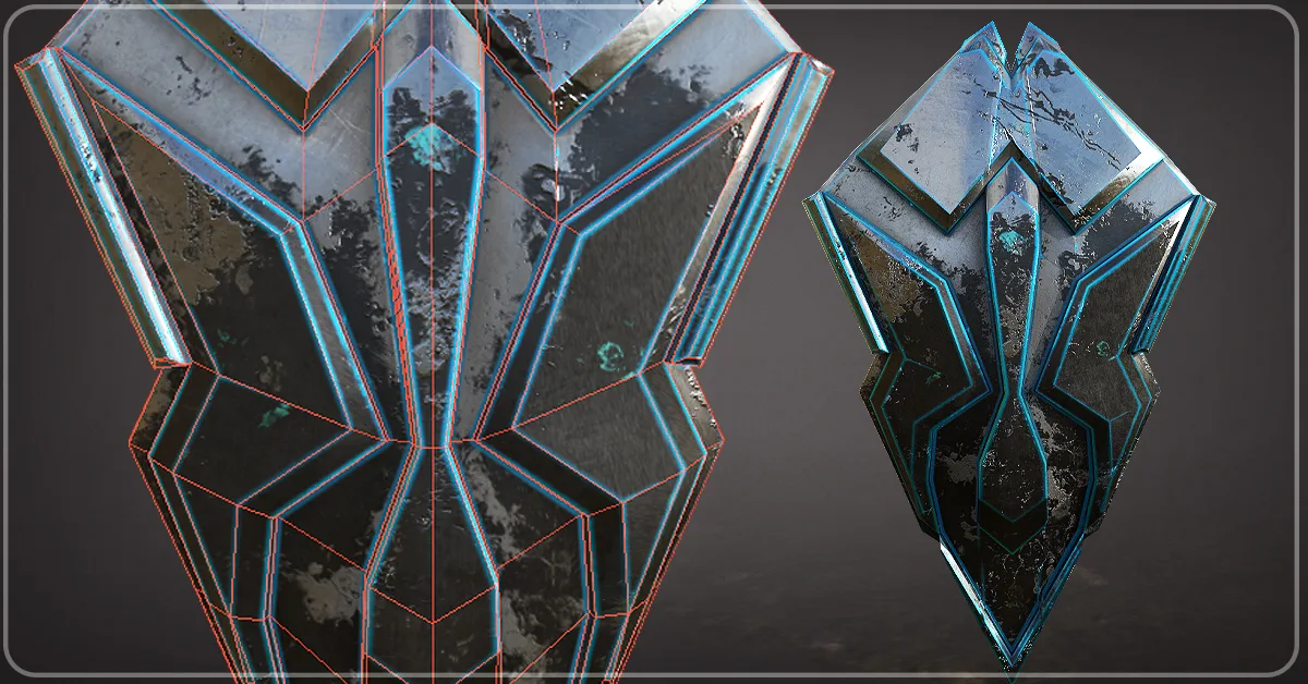 20 SCIFI SHIELDS with 4k Textures - FlippedNormals