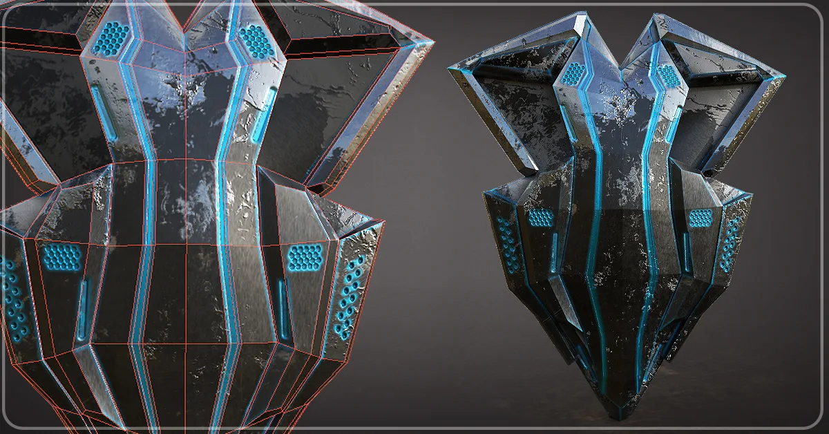 20 SCIFI SHIELDS with 4k Textures - FlippedNormals